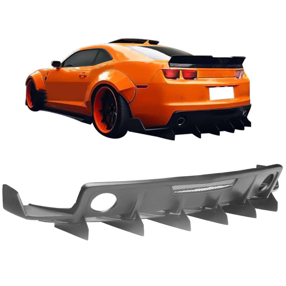 Rear Diffuser Compatible With 2010-2015 Chevrolet Camaro ZL1 MB Style ...