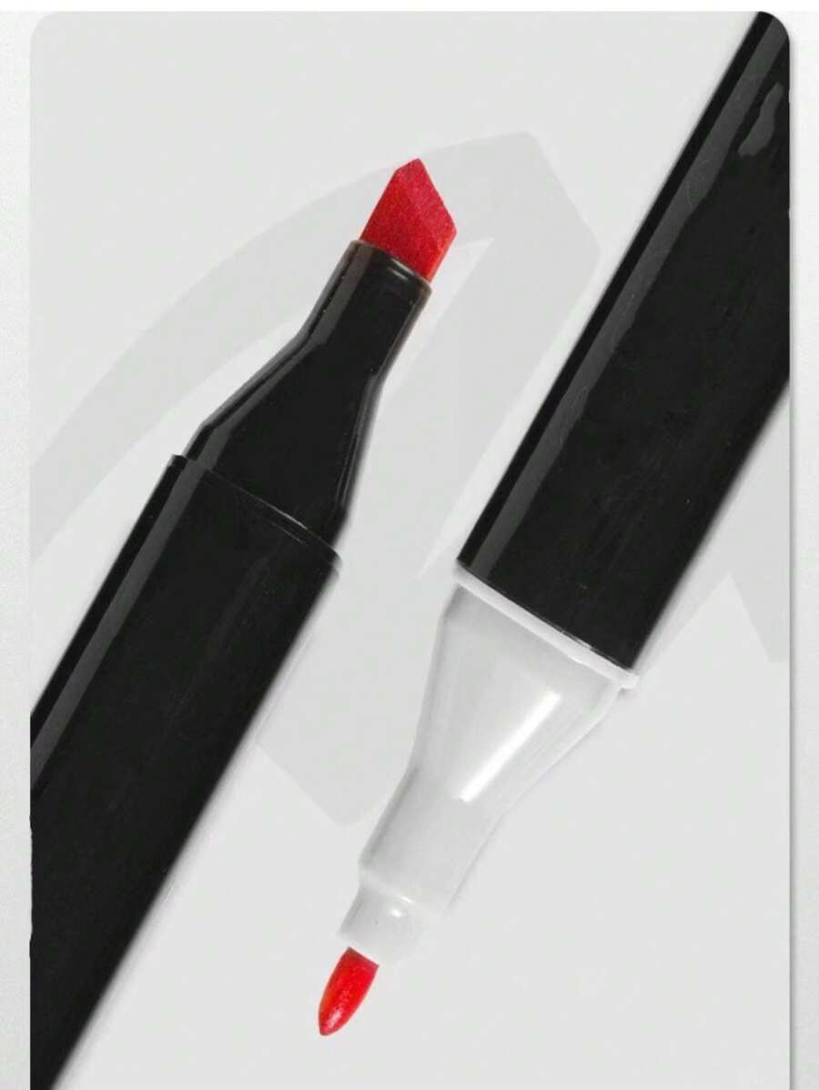 1 Set Of 48 Colors Dual Tip Marker Pens, Daily Oil-based Watercolor Pen ...