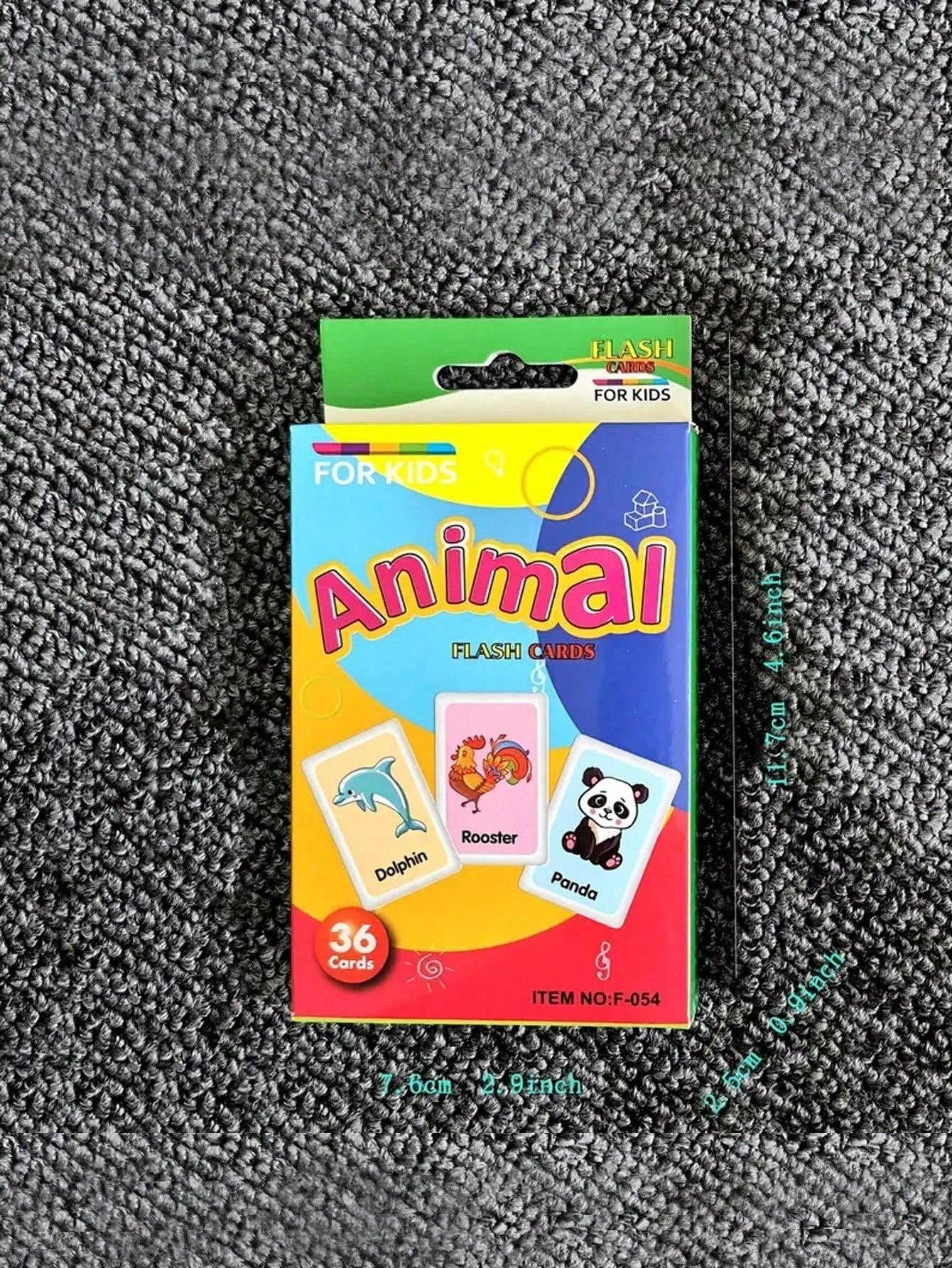 36pcs/Set Children's Flashcards For Learning Shapes, Colors, Numbers ...