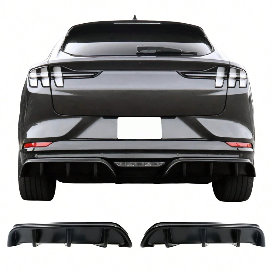 Rear Diffuser Compatible With 2021-2024 Mustang Mach-E GT, Matte Black ...