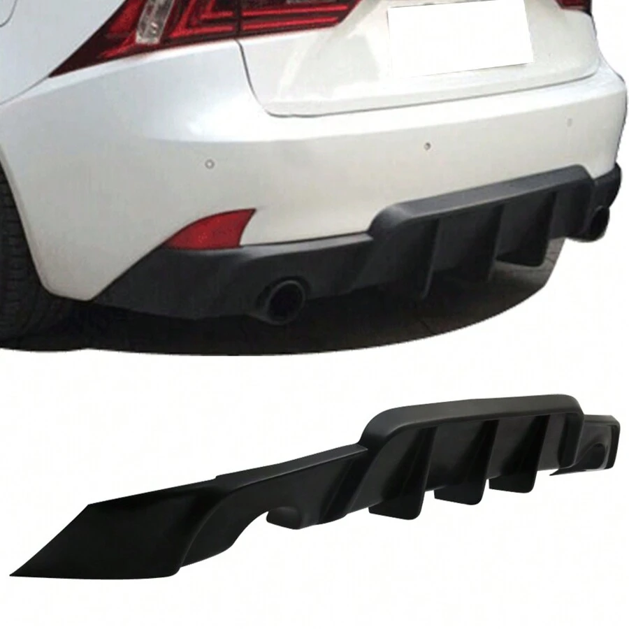 Rear Bumper Lip Diffuser Compatible With 2014-2016 Lexus IS 250 IS350 ...