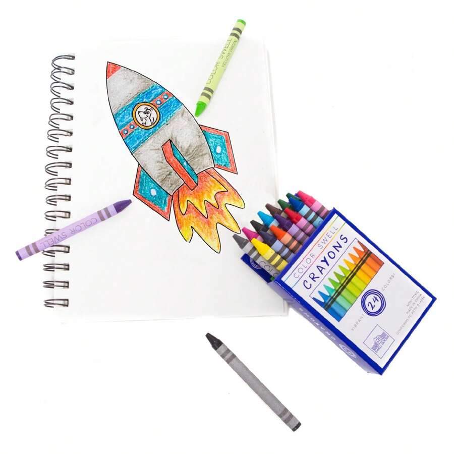 Color Swell Bulk Crayon Packs - 8 Packs Large Neon Crayons And 28 Packs ...