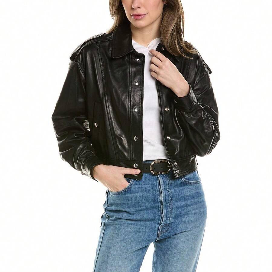 IRO Leather Jacket | SHEIN USA