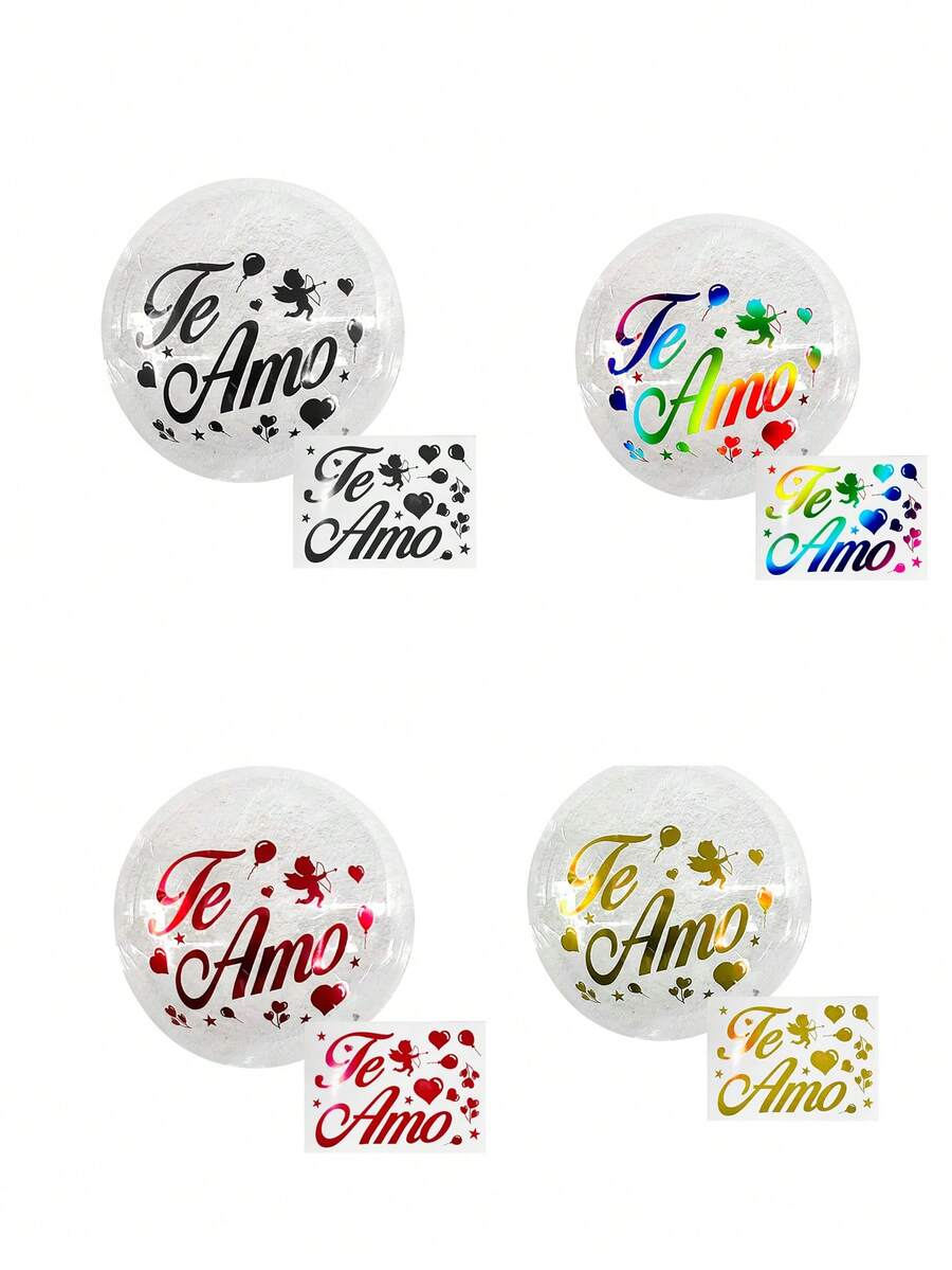 10 sticker te amo vinil globo burbuja decoración frases | Moda de Mujer ...