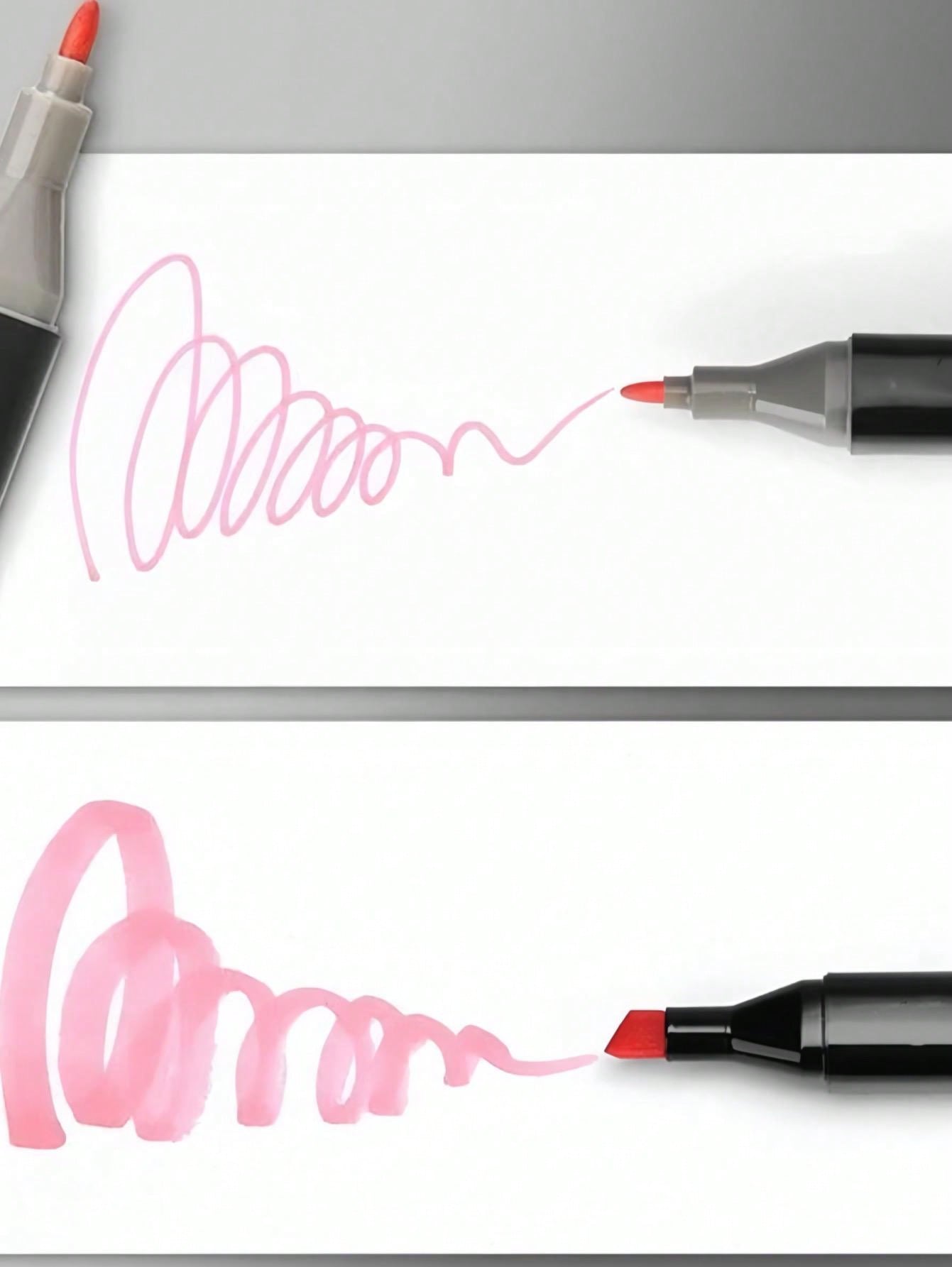 60 Colors Dual Tip Marker Pens, Professional Drawing Supplies For ...