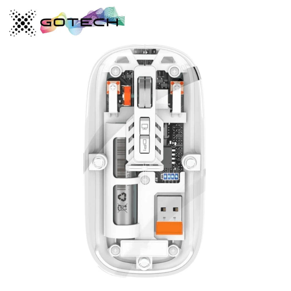 M233 Transparent Wireless Mouse, Suitable For PC Games And Office, Transparent Wireless Mouse ...
