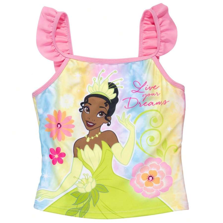 Disney Princess Princess Tiana UPF 50+ Tankini Top Bikini Bottom Swim ...