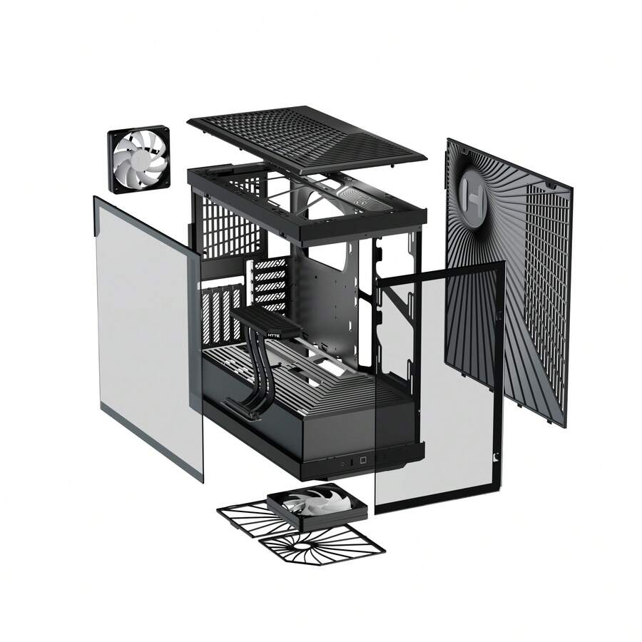 HYTE HYTE Y40 - Modern Aesthetic Panoramic Tempered Glass Mid-Tower ATX ...
