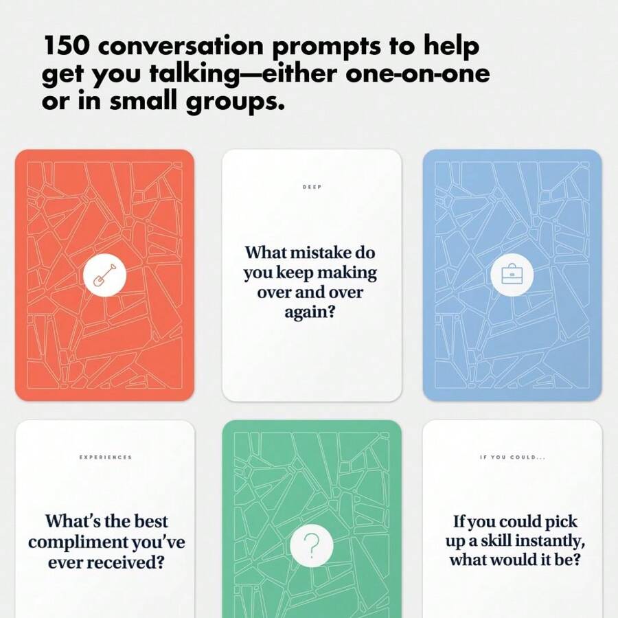 Game With 150 Conversation Starters, Quality Conversation Cards | SHEIN USA