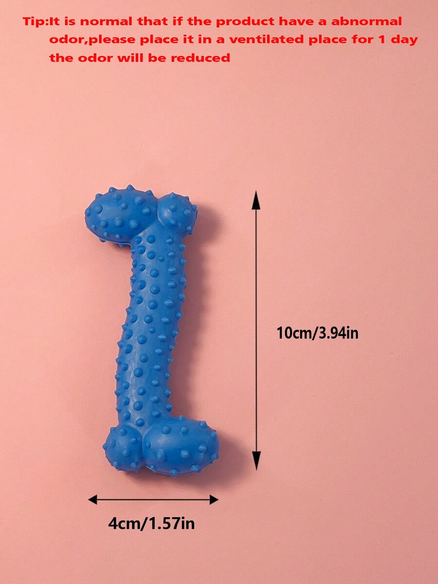 Tpr Spiky Bone-Shaped Pet Toy For Dogs To Relieve Boredom, Wearable, Bite-Resistant, Interactive ...