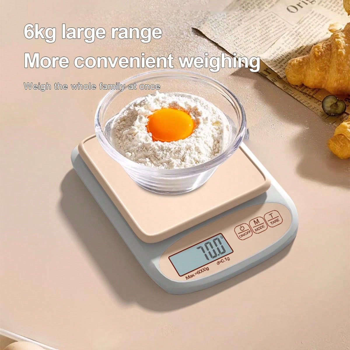 1pc K567 Kitchen Electronic Scale 0.1g-6kg High Precision Gram Scale Roaster Commercial ...