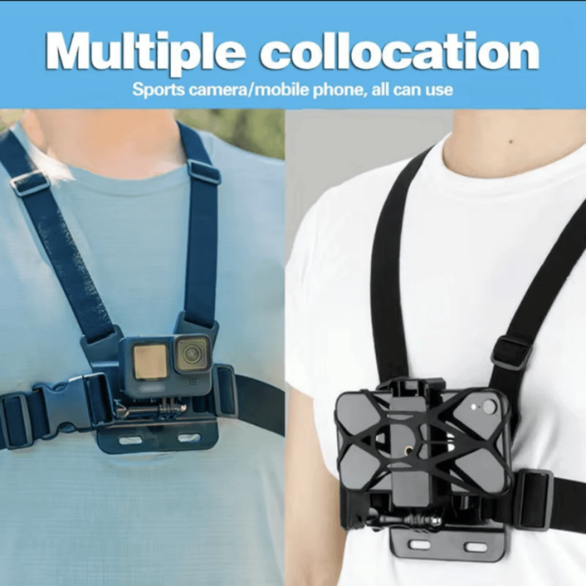 5 In 1 Action Camera Chest Strap Accessories Chest Fixing Bracket First ...