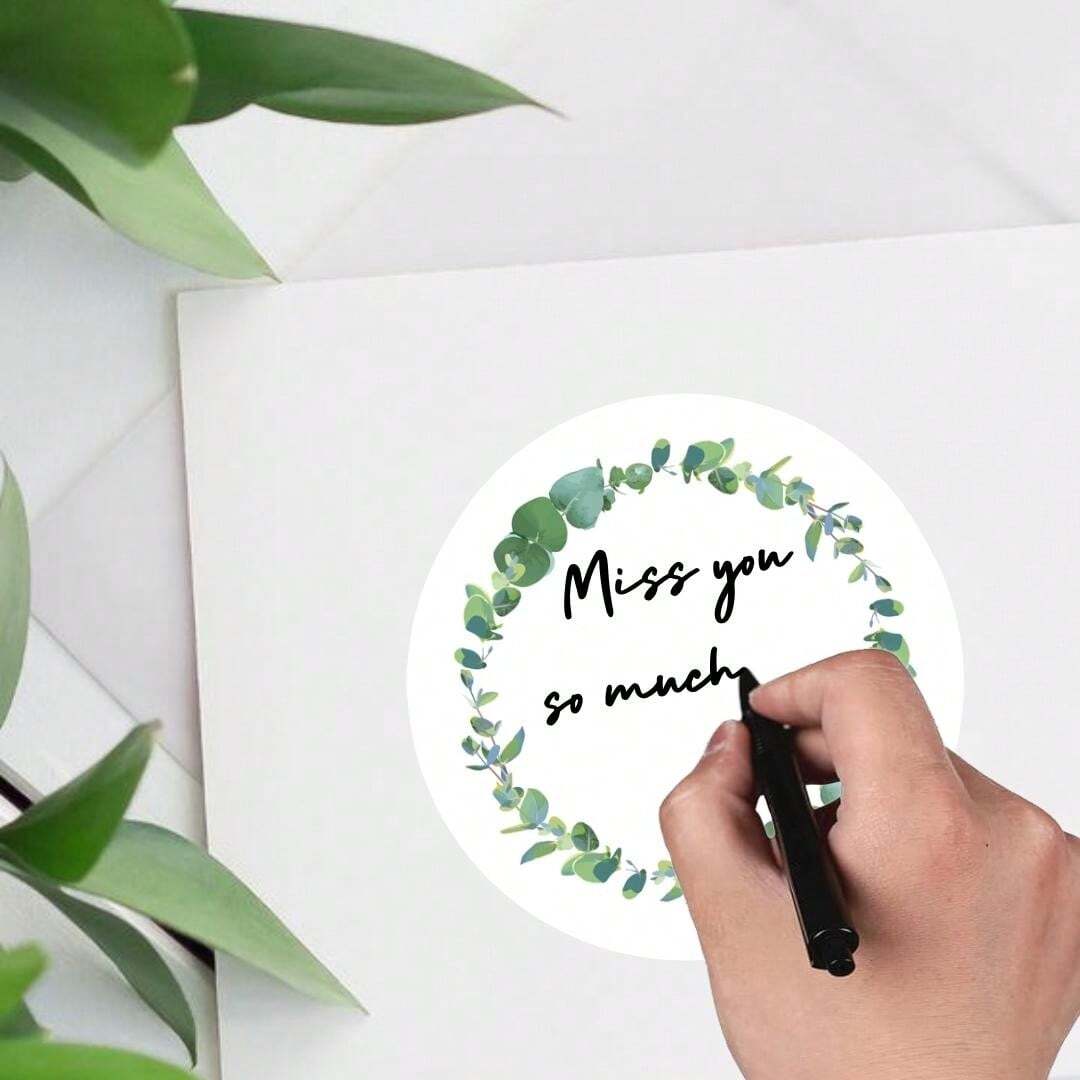 180 Pieces Floral Garland 5cm Ex-Large Write-On Stickers DIY Stickers ...