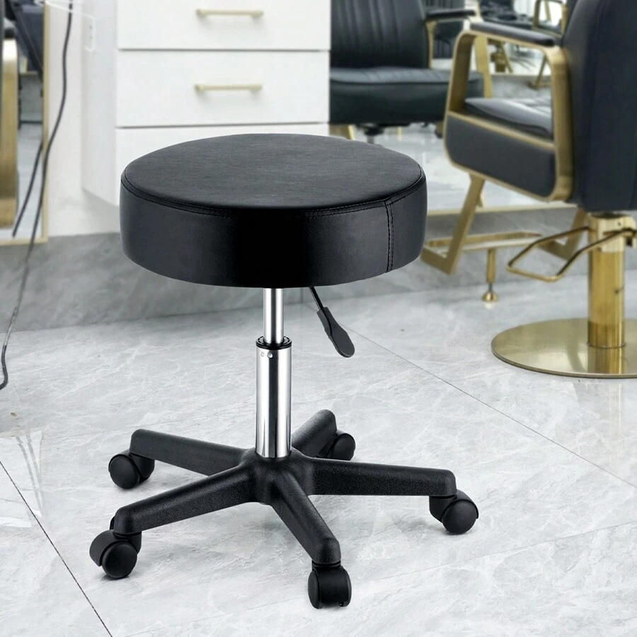 Rolling Stool With Wheels, 400 LBS Weight Capacity Adjustable Height ...