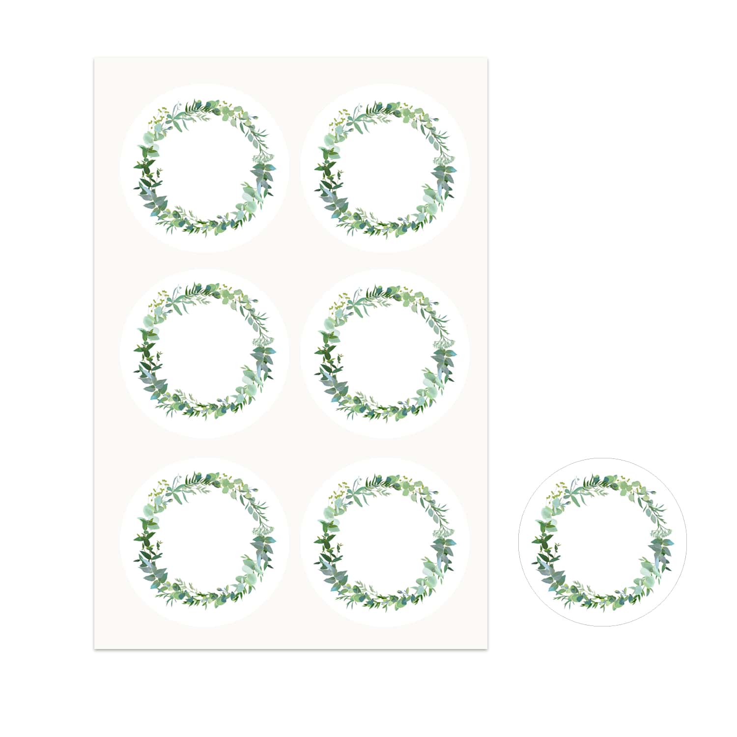 180 Pieces Floral Garland 5cm Ex-Large Write-On Stickers DIY Stickers ...