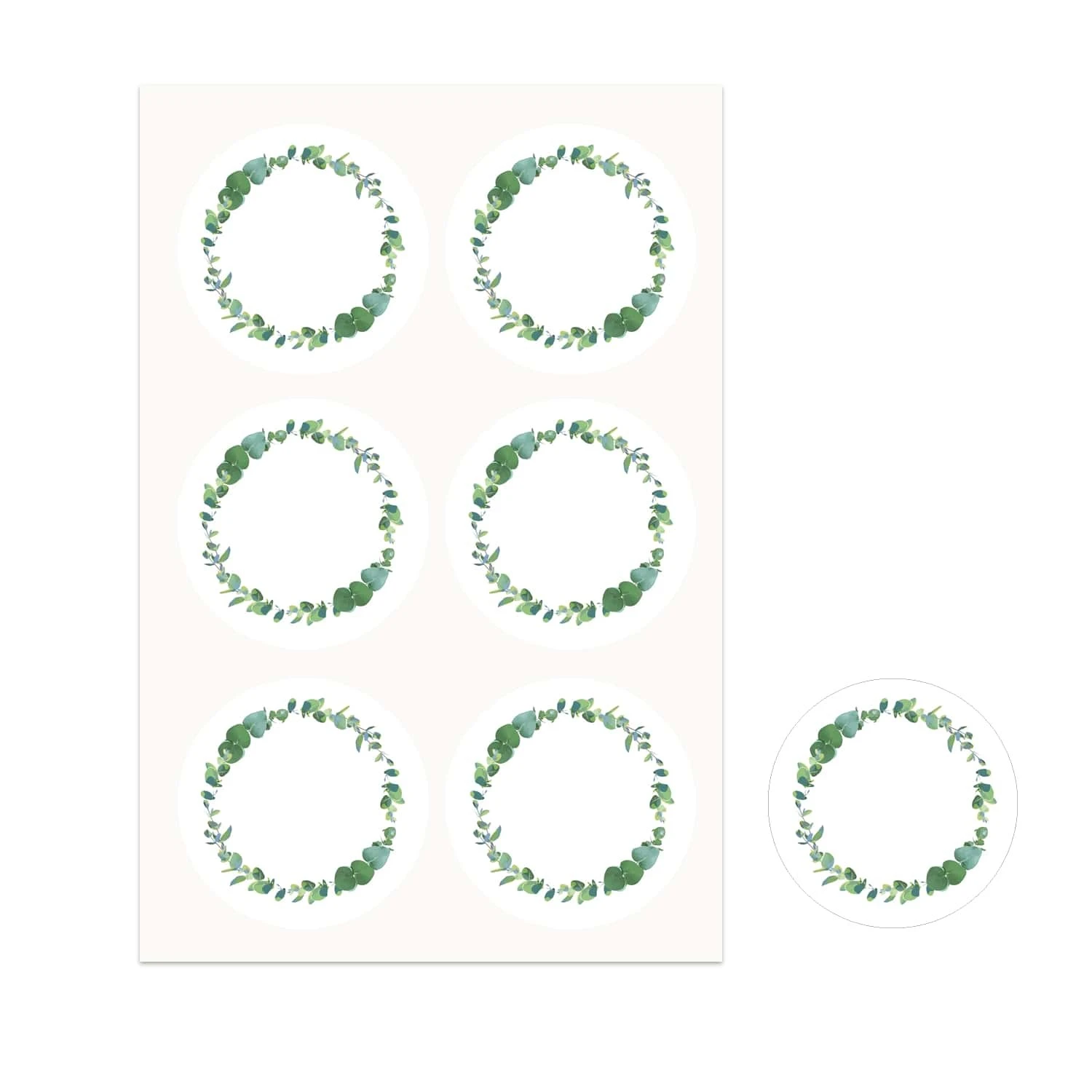 180 Pieces Floral Garland 5cm Ex-Large Write-On Stickers DIY Stickers ...