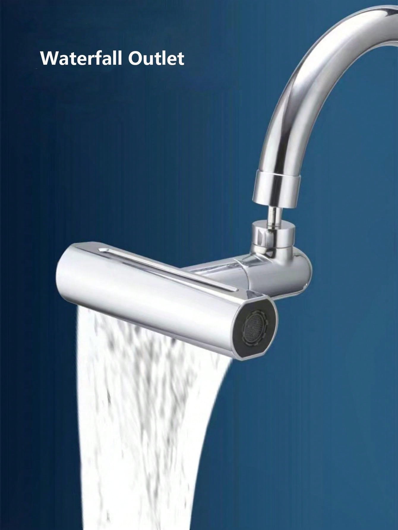 Kitchen Faucet Universal Extension Anti-Splash Device 4-Gear Waterfall ...
