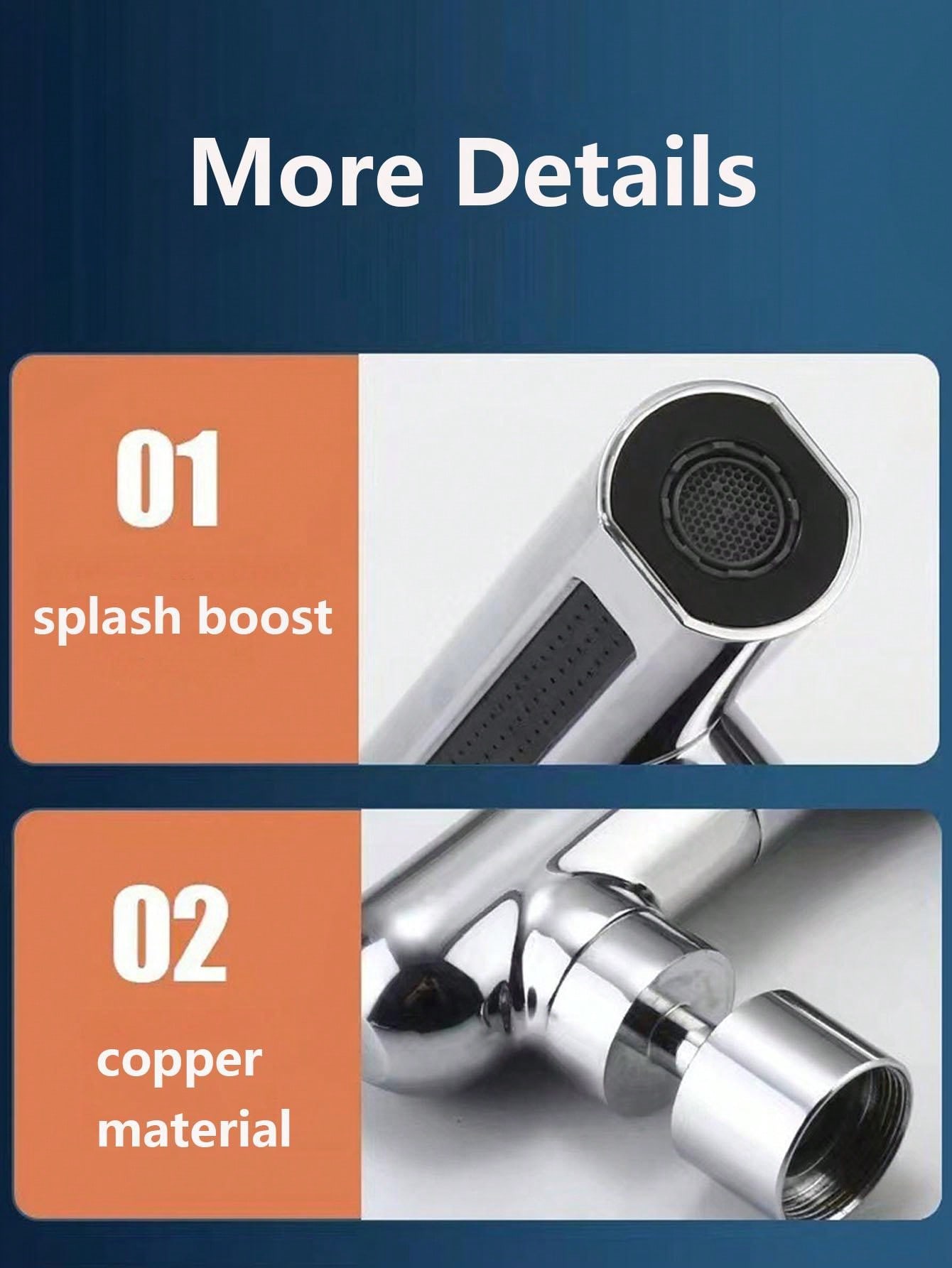 Kitchen Faucet Universal Extension Anti-Splash Device 4-Gear Waterfall ...