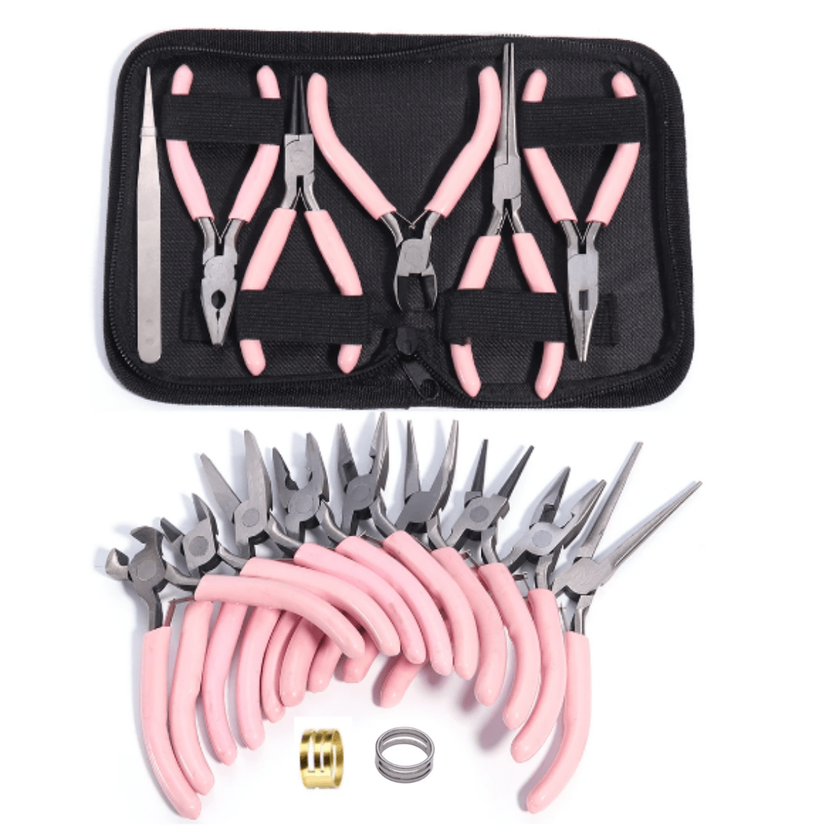 1pc Mini Jewelry Pliers, Tool Pliers, Portable Pink Stainless Steel ...
