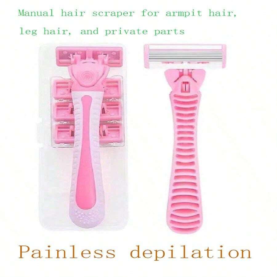 Women's Manual Shaver Scraper, Body Hair Remover For Legs, Armpits ...