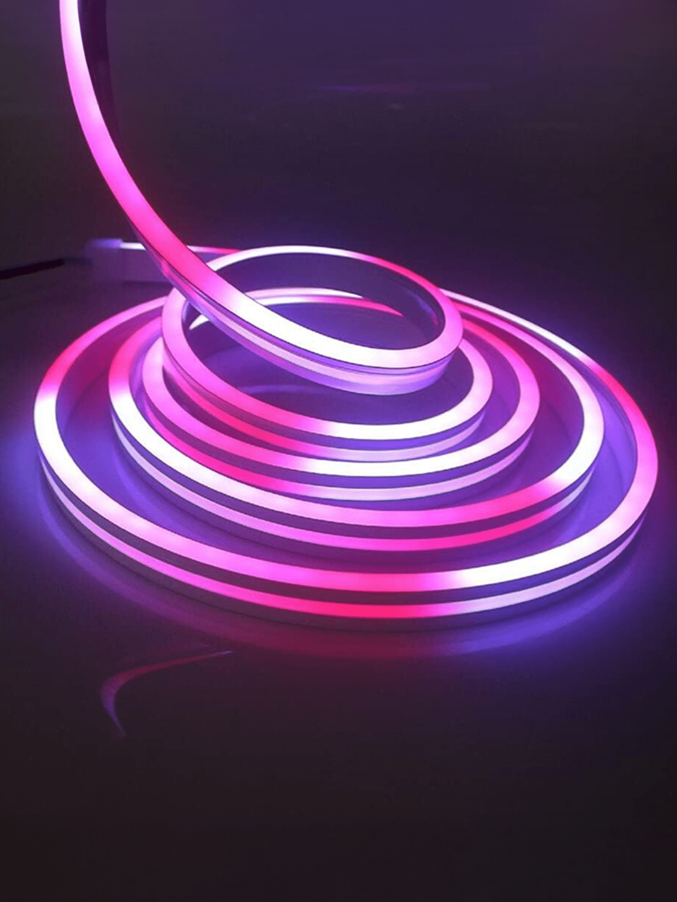 WS2812B LED Neon Light Strip RGBIC Flow Color Changing Effect With ...