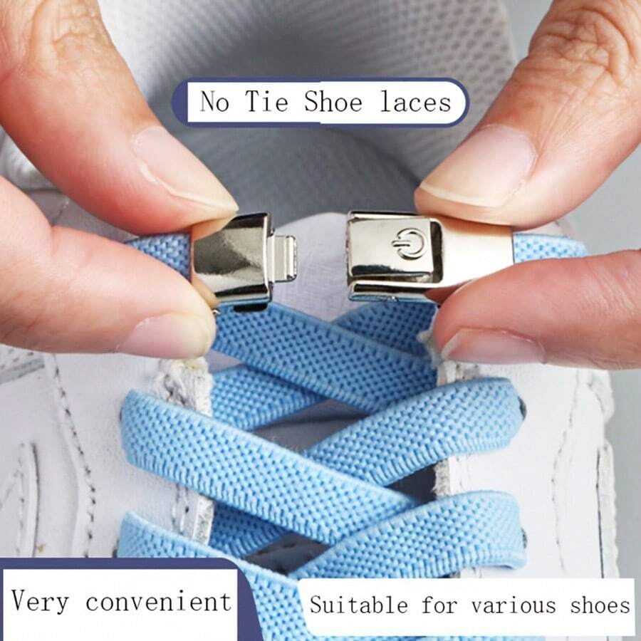 No-Tie Shoe Laces, Press To Adjust Elastic Laces For Men, Women And ...