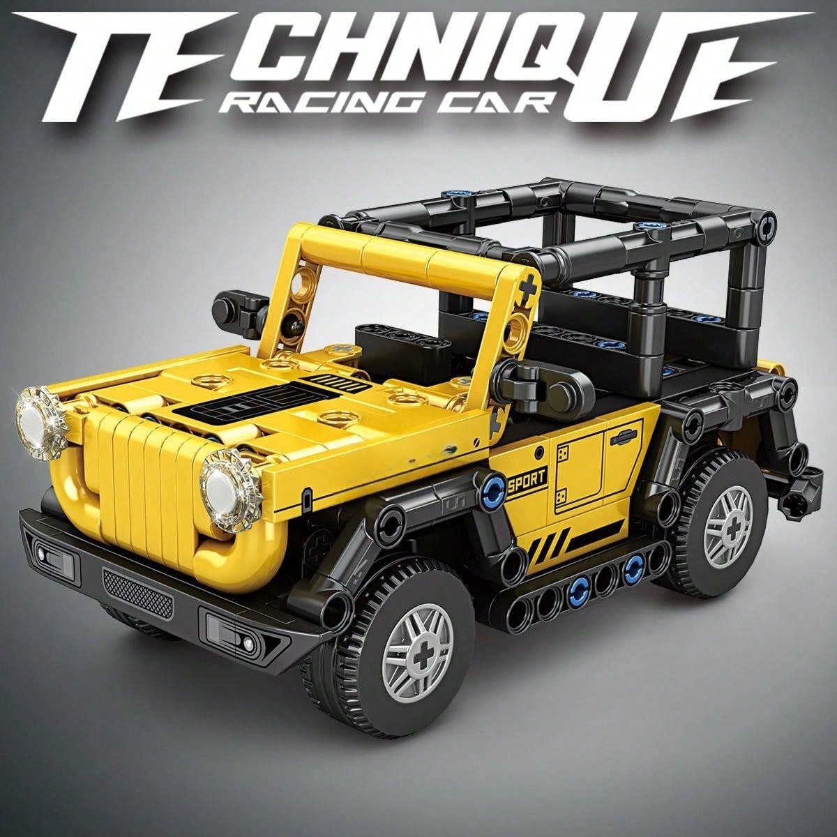 Moc Assembly Racing Car Building Blocks With Large Size, High ...