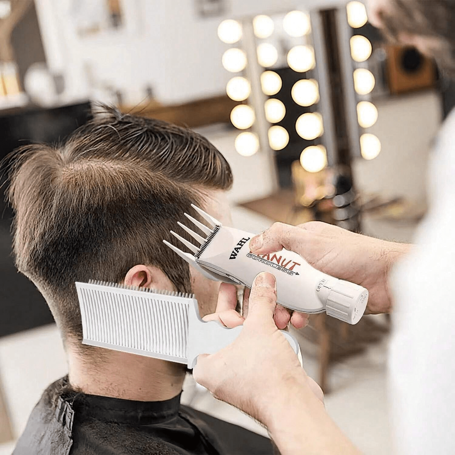 Men's Hair Styling Tool Set, Including Flat Comb For Professional ...