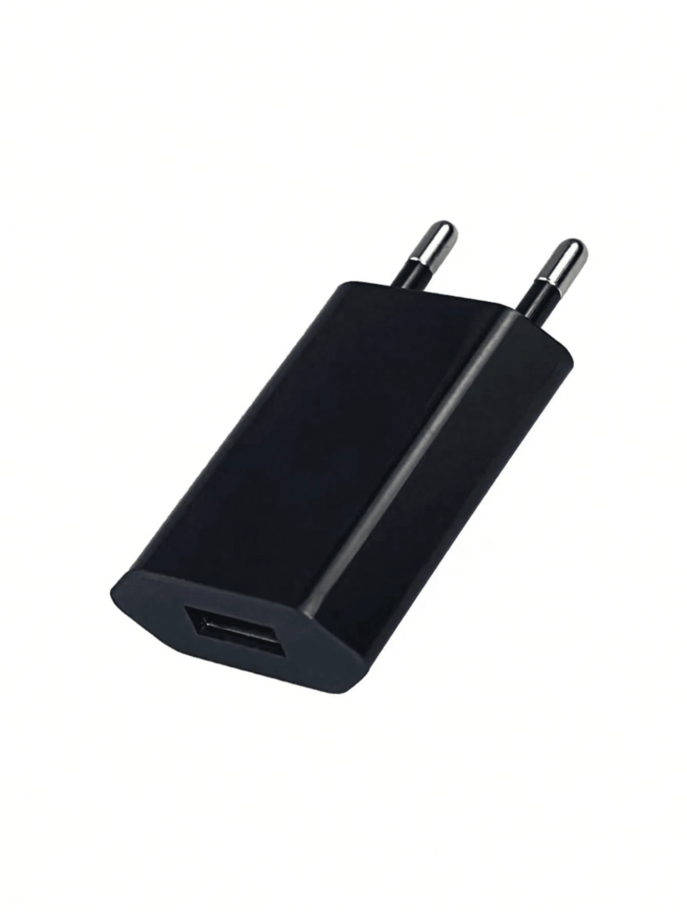 1pc Abs Material Eu Standard Wall Charger With Usb Port For Charging ...