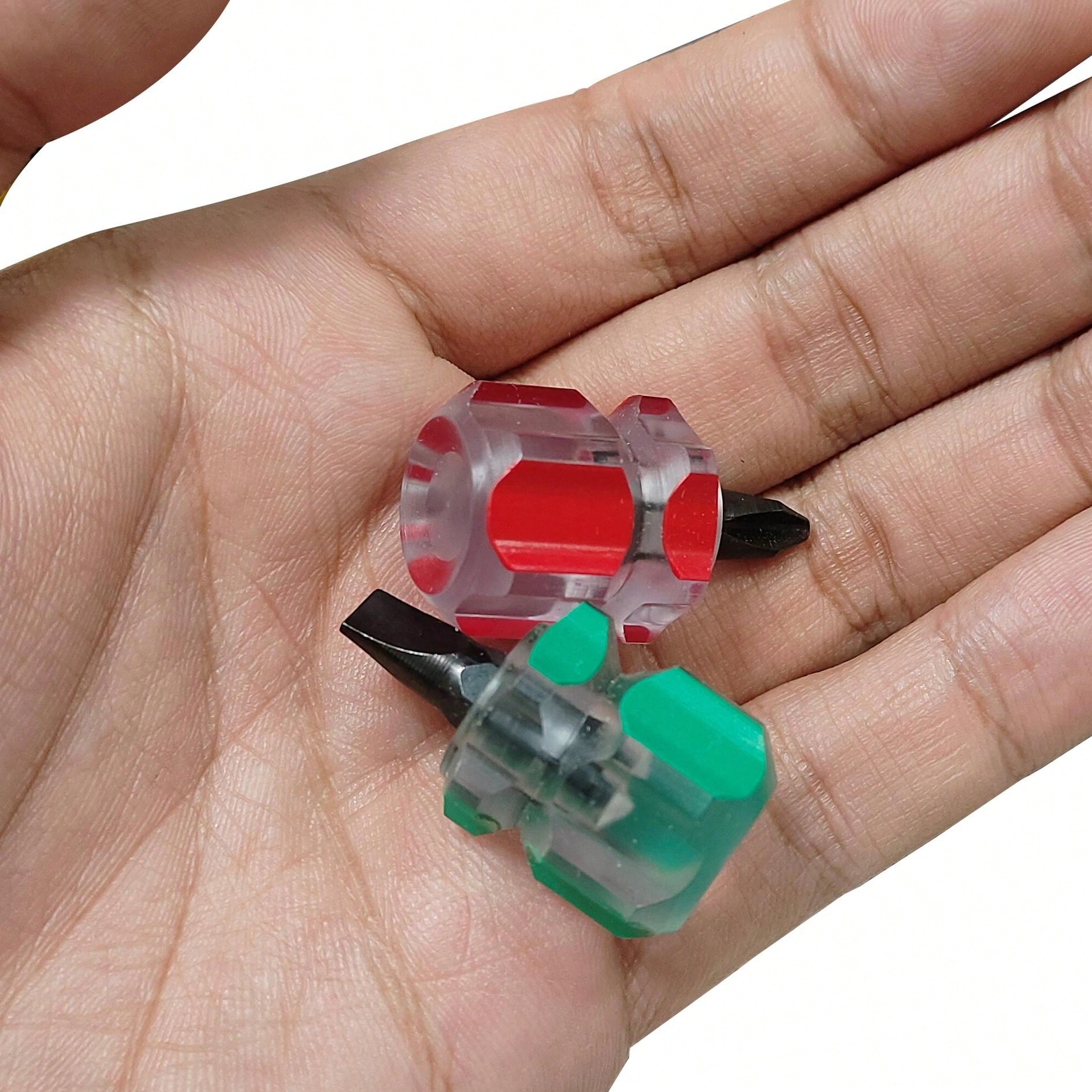 2pcs Portable Short Screwdriver Set, Including Carrot-Shaped Plate ...