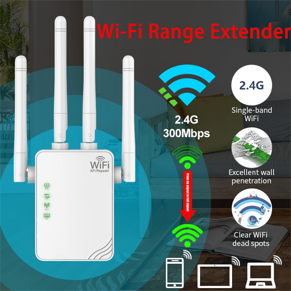 Extensor Wifi Con Enchufe Estándar Eu/us, Nuevo Amplificador De Señal De Extensión De Rango Wifi ...