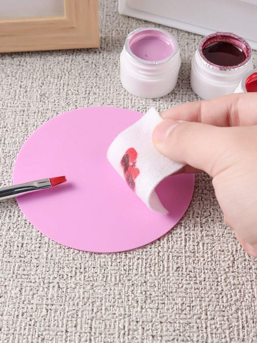 Silicone Washable Nail Practice Mat Manicure Liquid Tips Hand Rests ...