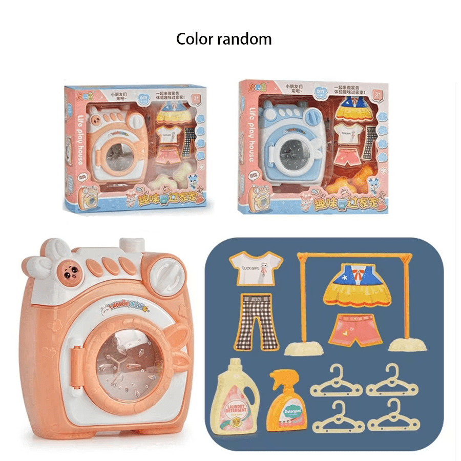 Pretend Play Set Of Miniature Washing Machine, Deep Fryer, And Other ...