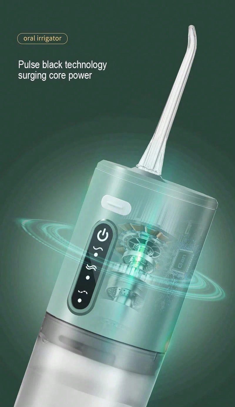 Oral Irrigator Portable Dental Water Flosser USB Rechargeable Water Jet ...