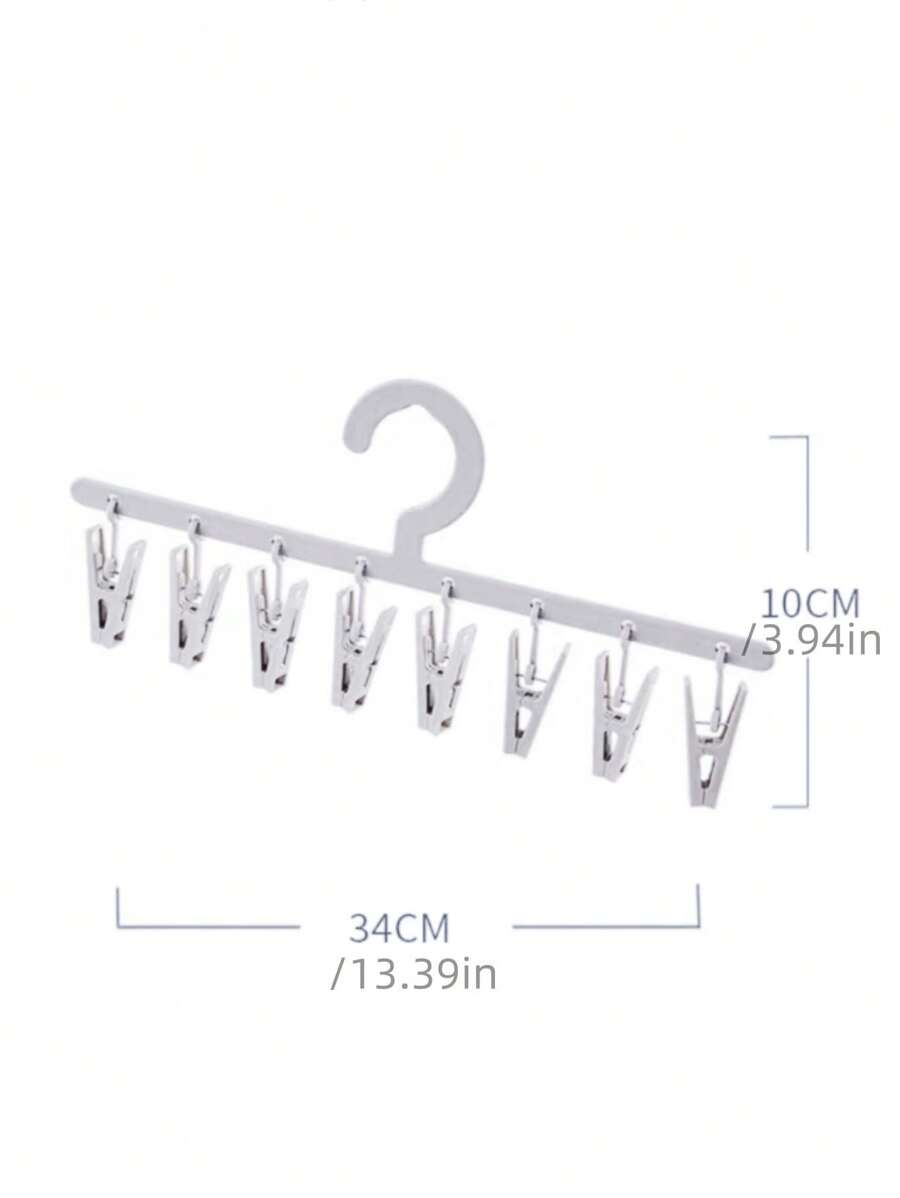 Plastic Clothes Drying Rack With Multiple Functions And Clips, Suitable ...