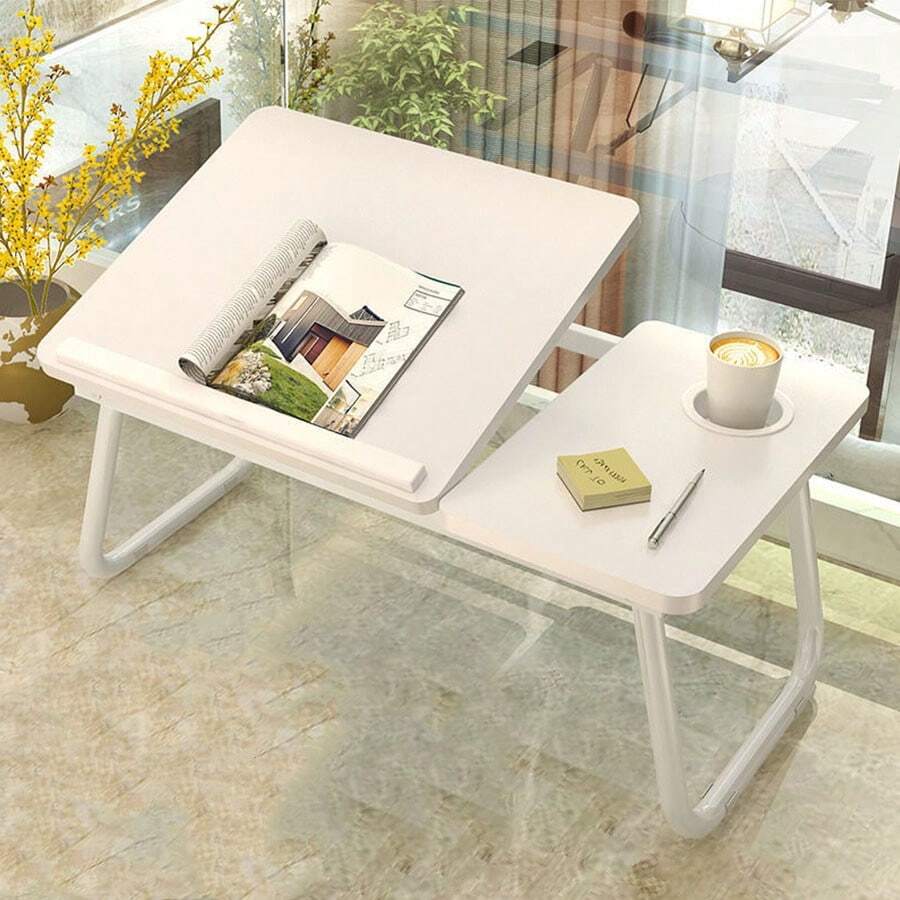1pc Multifunctional Folding Study Desk For Students, Bedside Table For ...