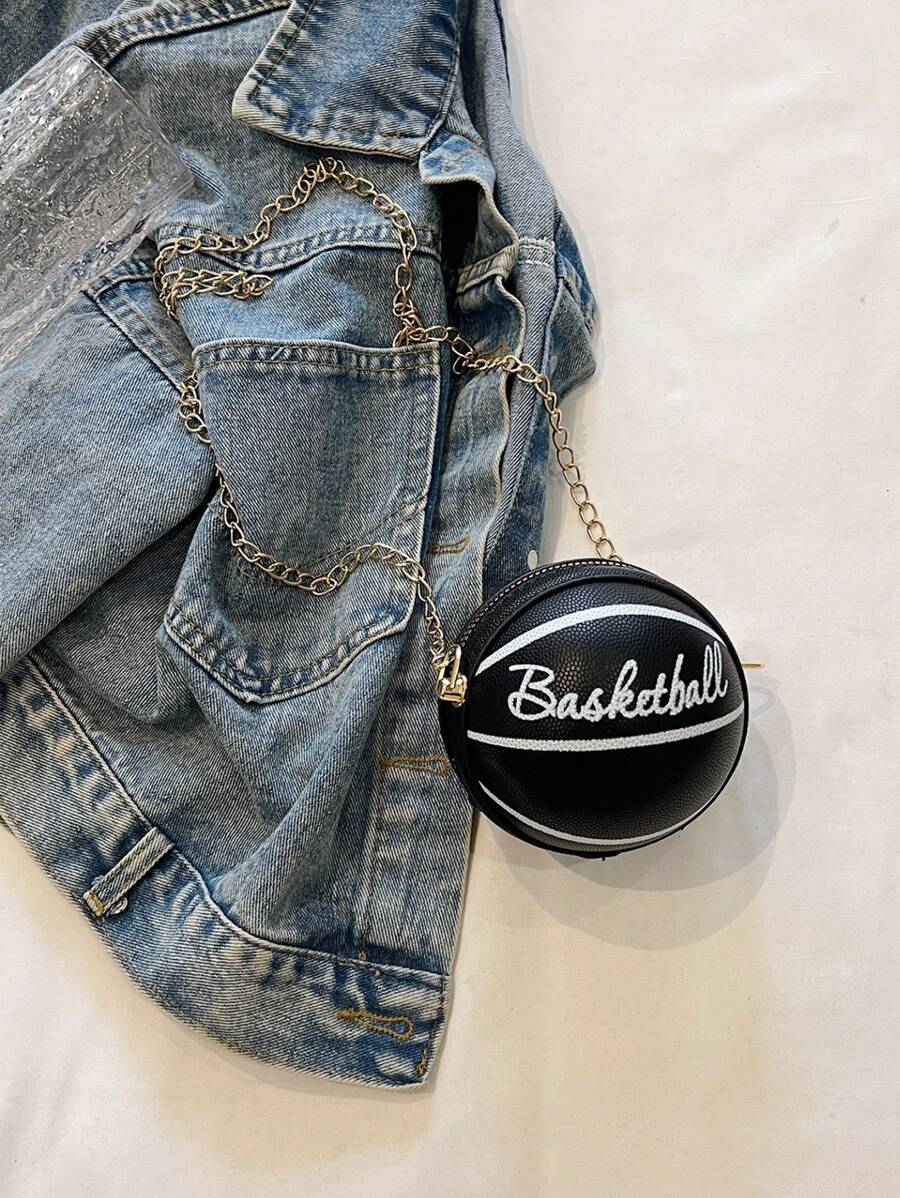 Fashion Stylish Cute Mini Basketball Bag, Mini Acrylic Clutch Bag ...