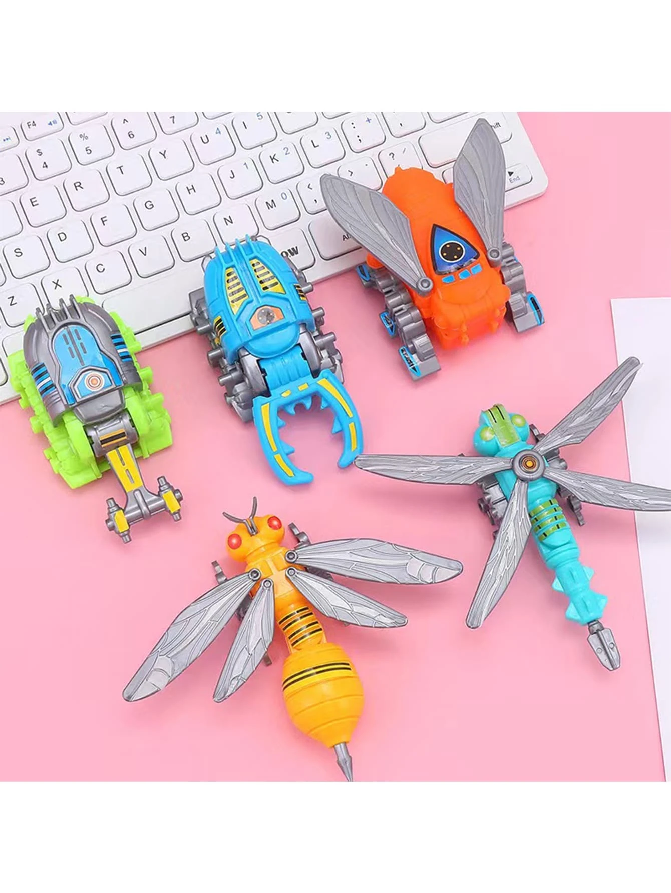 1pc Five-In-One Deformation Insect Robot Model, Random Style Insect ...
