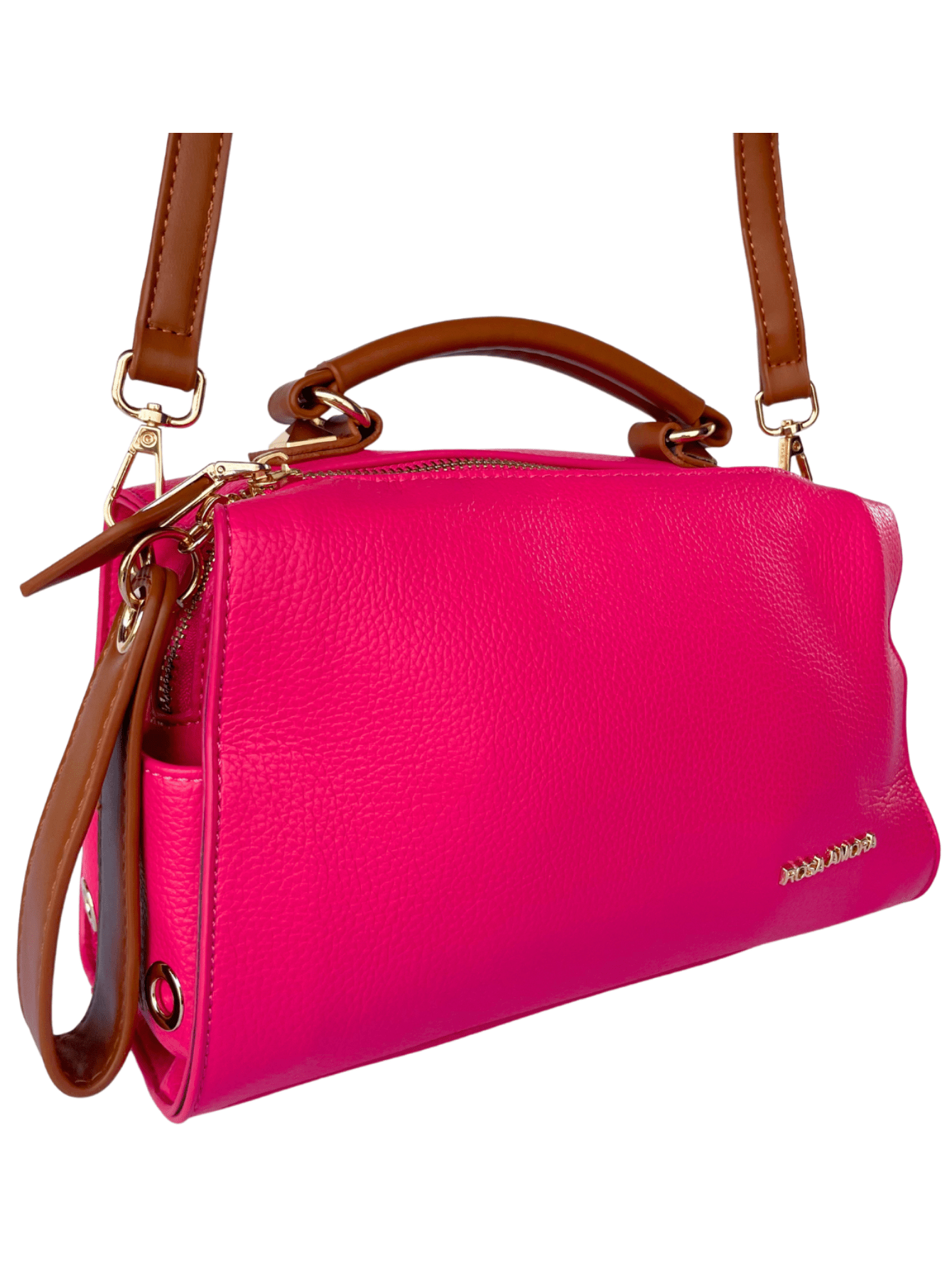 Bolsa Rosa Amora Original Luxo Feminina Pequena Transversal Tiracolo e ...