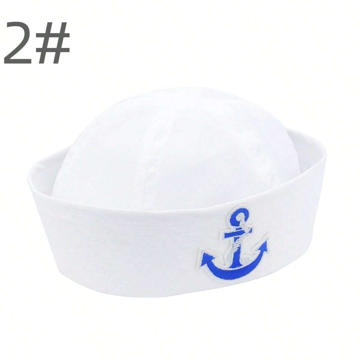 Sailor Hat, Captain Hat, Anchor Hat With Six Panels And Rolled Brim | SHEIN