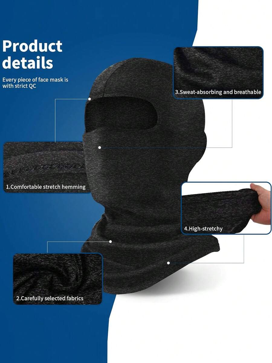 Ski Mask, Balaclava Face Mask For Men And Women – Skiing, Snowboarding ...