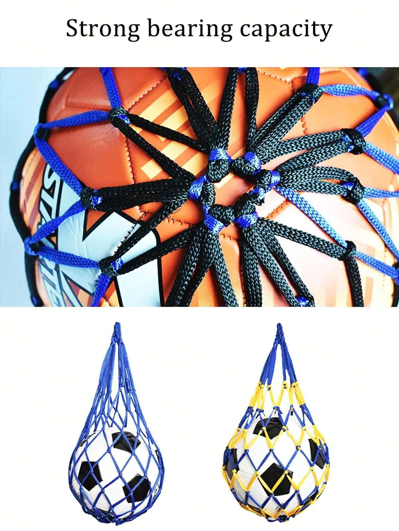 Pro Basketball Nylon Net Bag Multi-Use Sport Ball Portable Mesh Storage ...