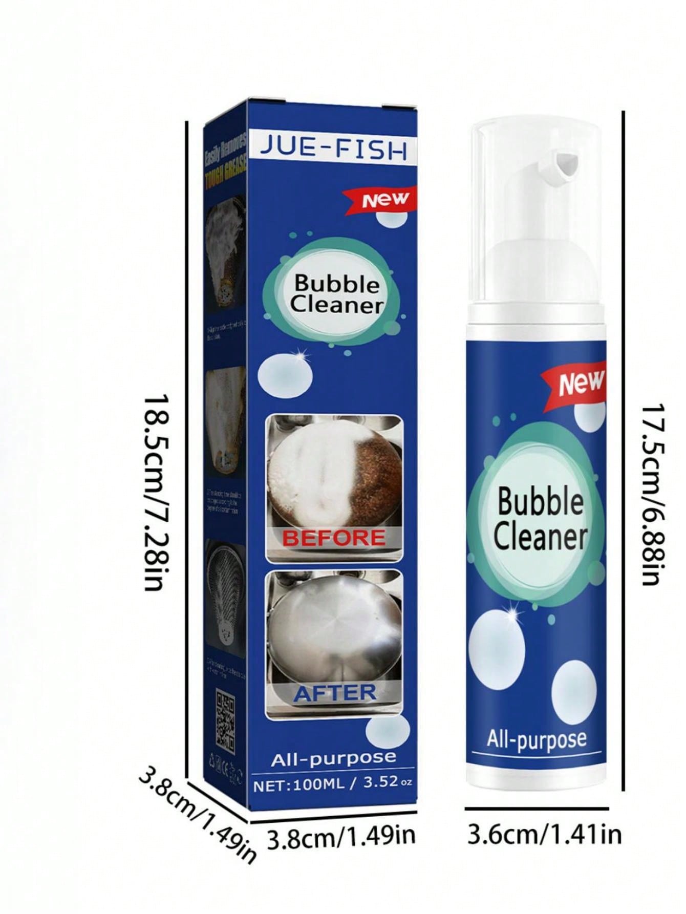 Jue-Fish Foam Grease Cleaner, Kitchen Grease Foam Cleaner For Multi ...