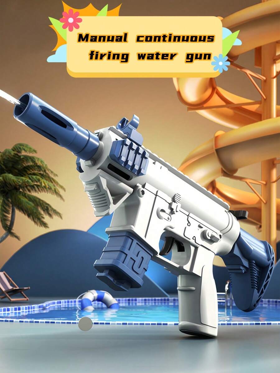 1pc Manual Pump Action Water Gun, Summer Outdoor Water Toy, For Water ...