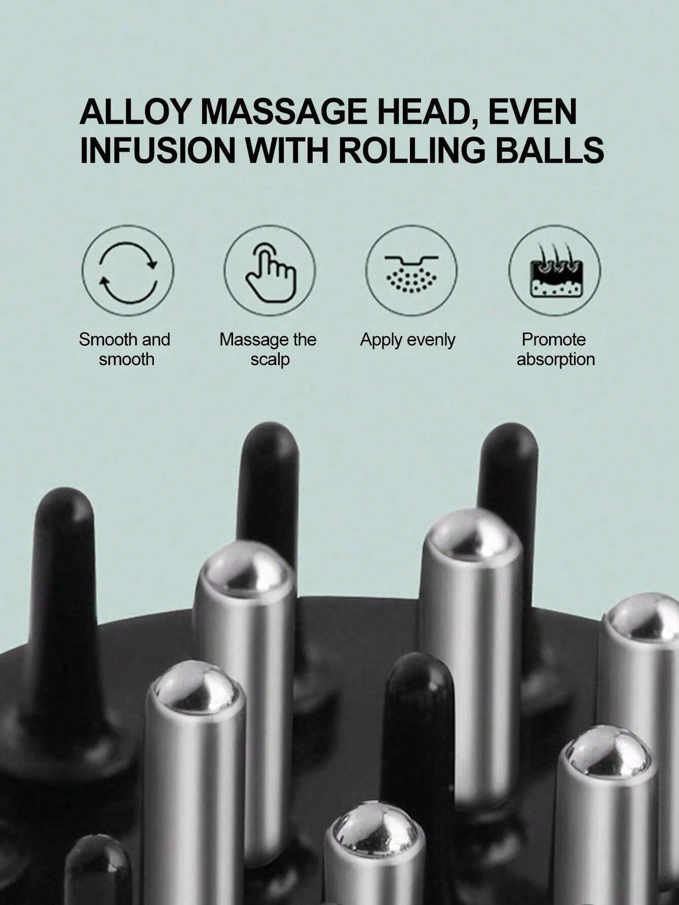 Scalp Electric Liquid Guide Comb Discharge Massage Comb Ball Massage ...