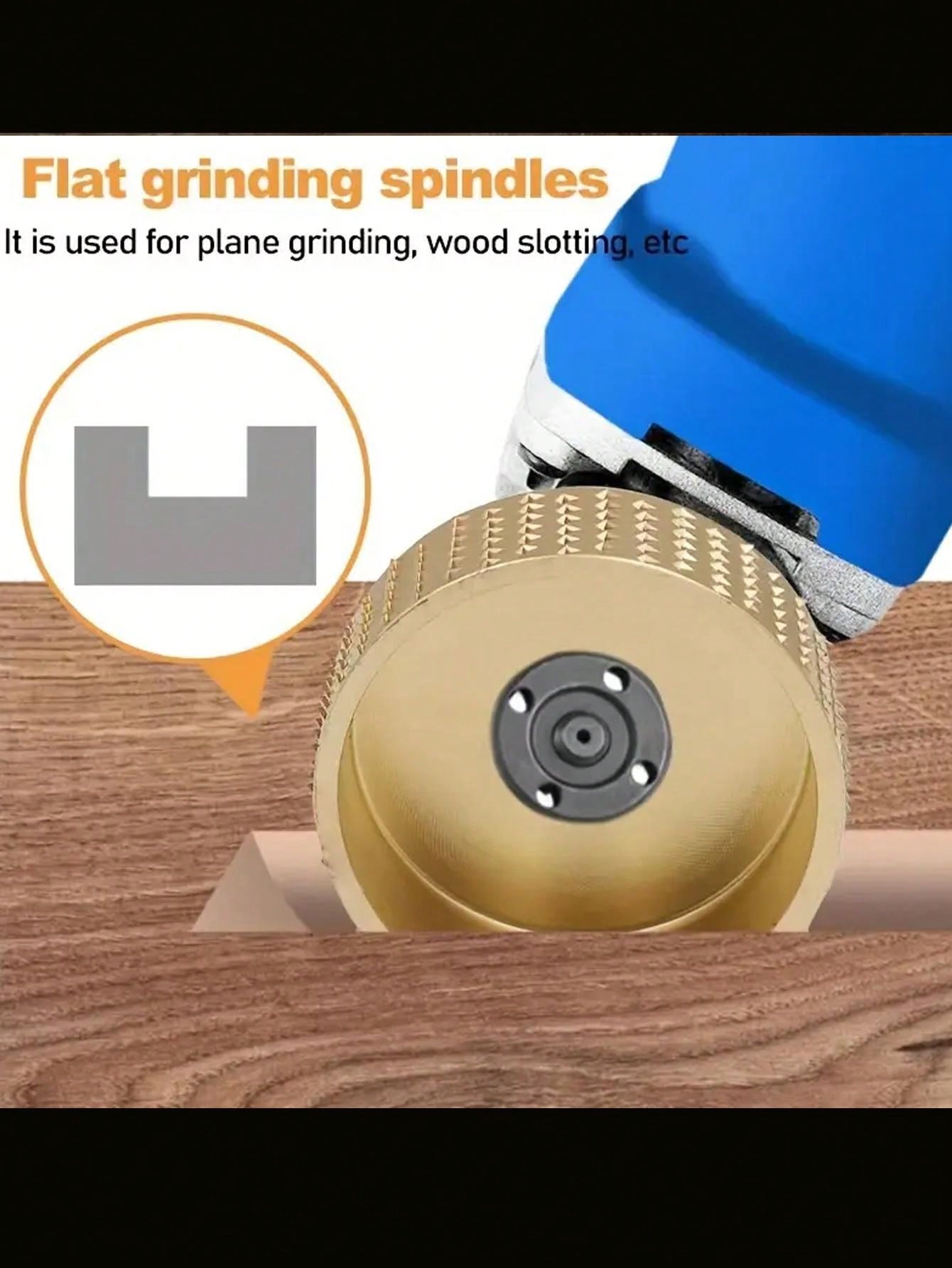 16MM Hole Round Wood Angle Grinder Sand Carving Rotary Tool Angle ...