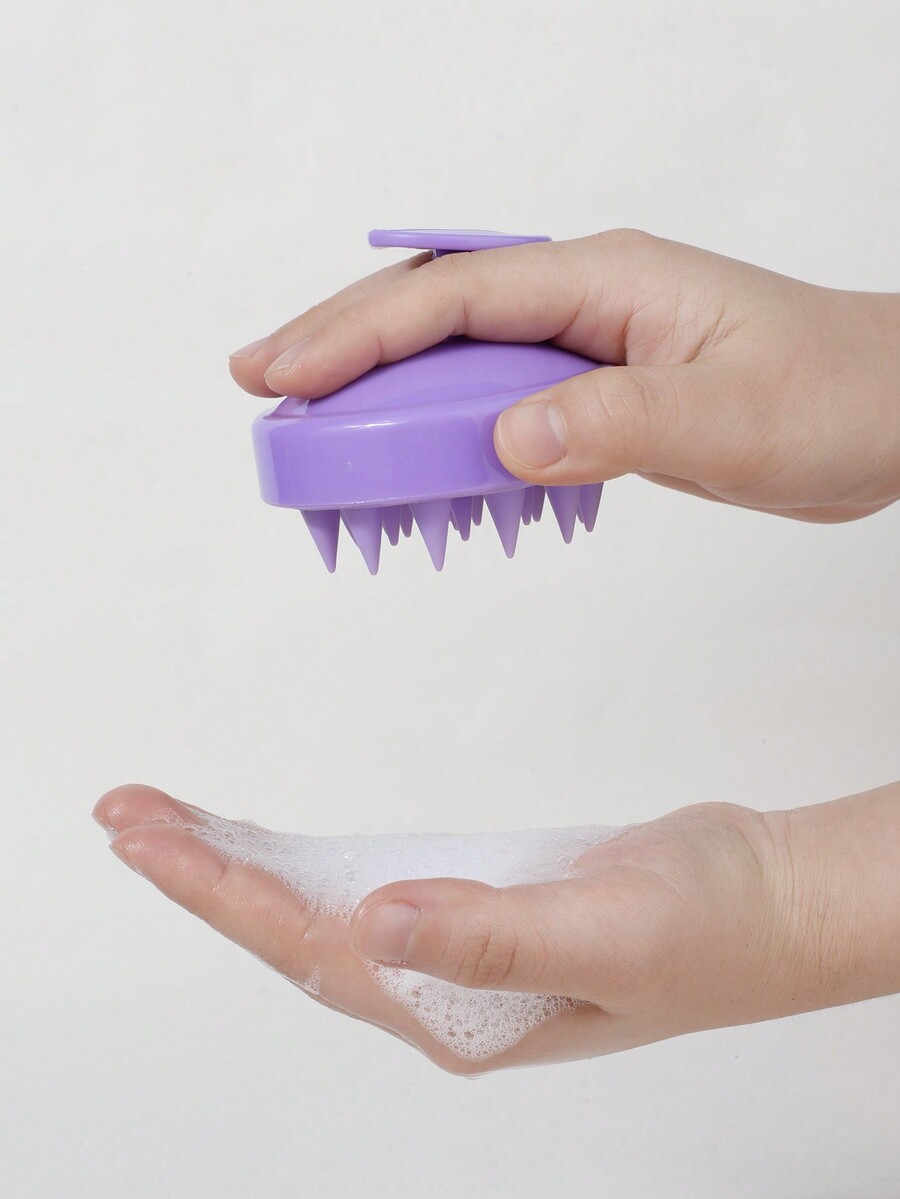1pc Silicone Hair Shampoo Brush Scalp Massager, Shower Tool & Hair ...
