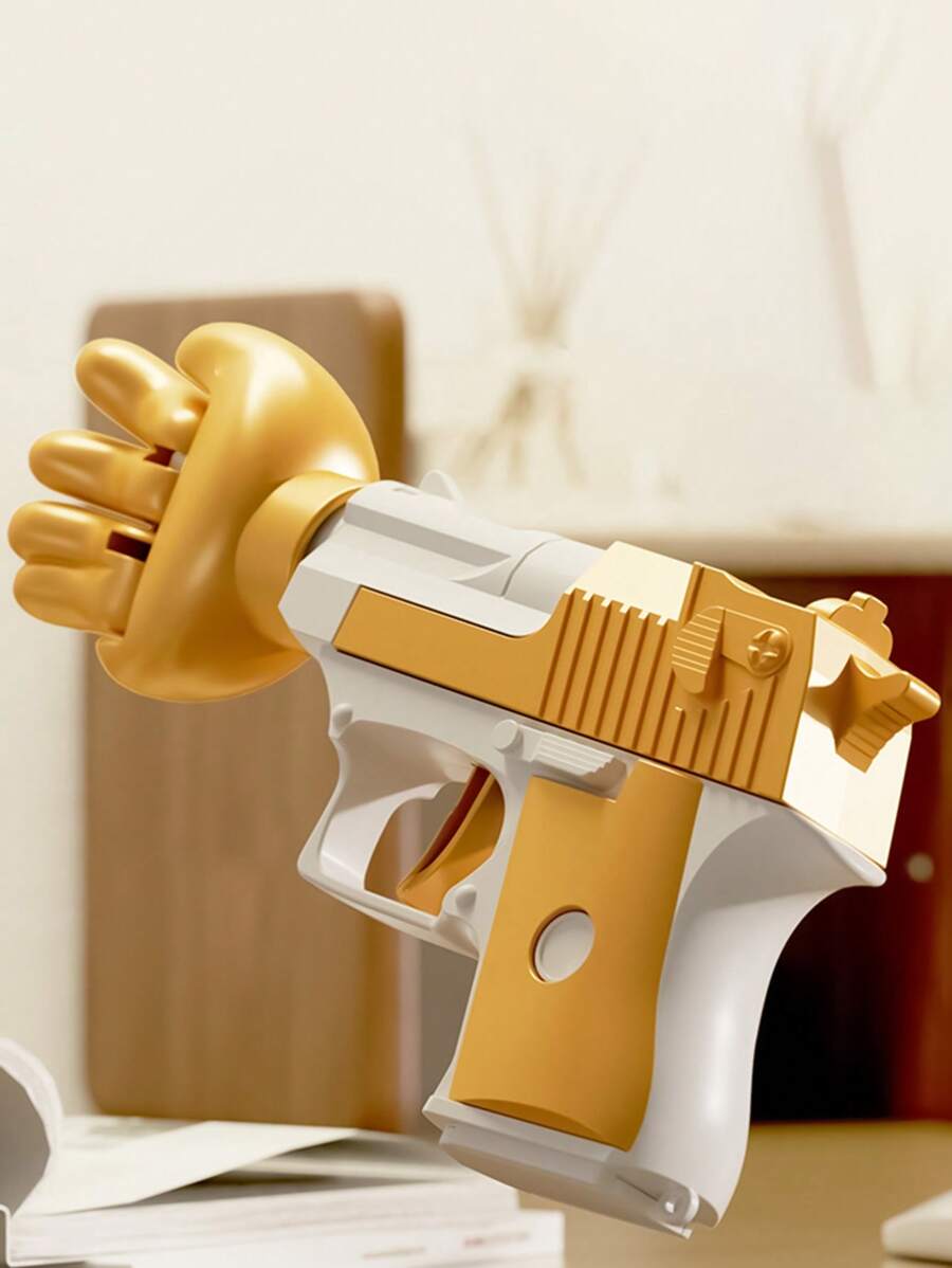 Rock Paper Scissors Toy Gun Board Game Set For Desktop, Stress Relief ...