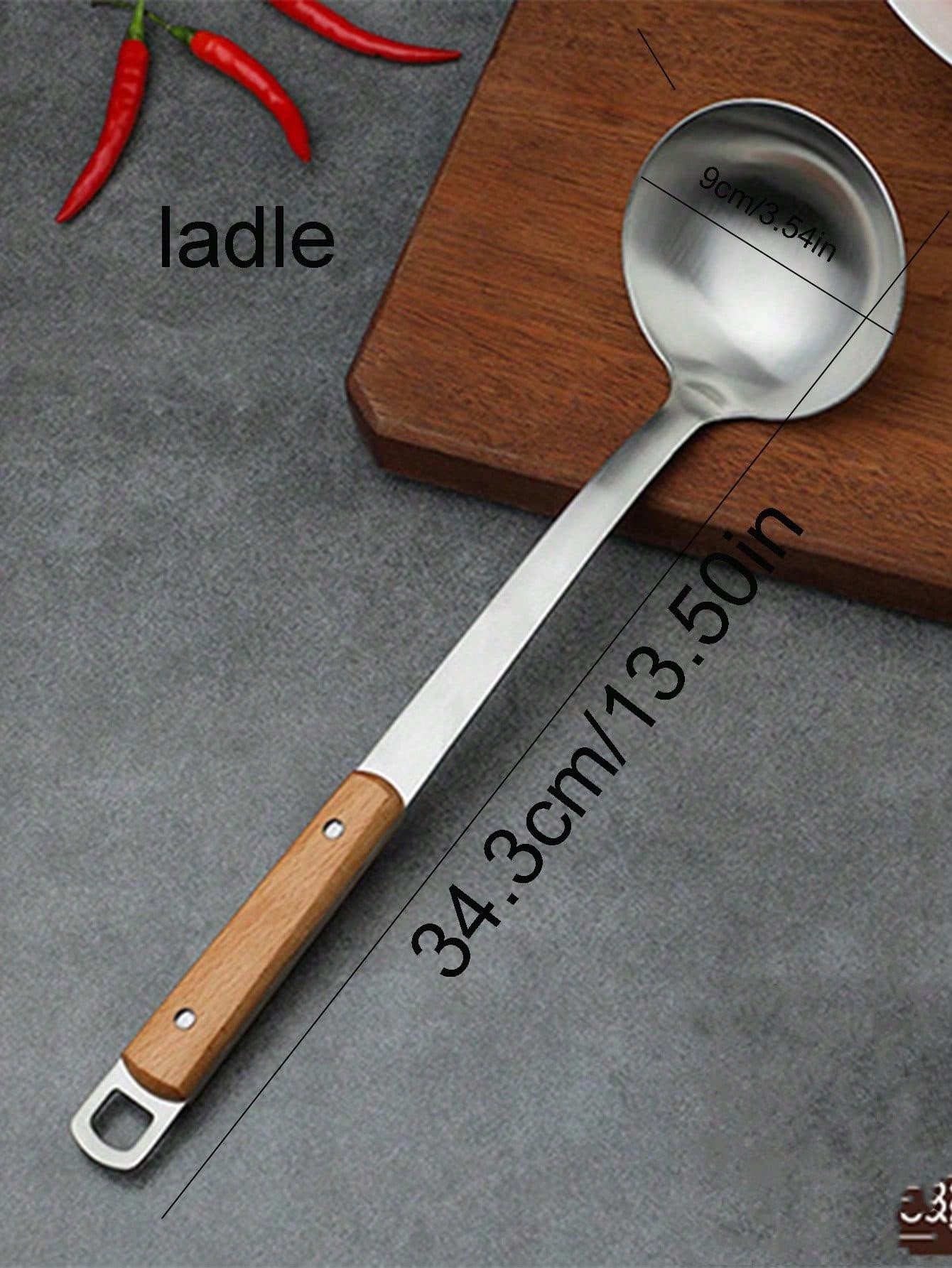 Stainless Steel Cooking Utensils Set Including Ladle, Spatula, Turner ...