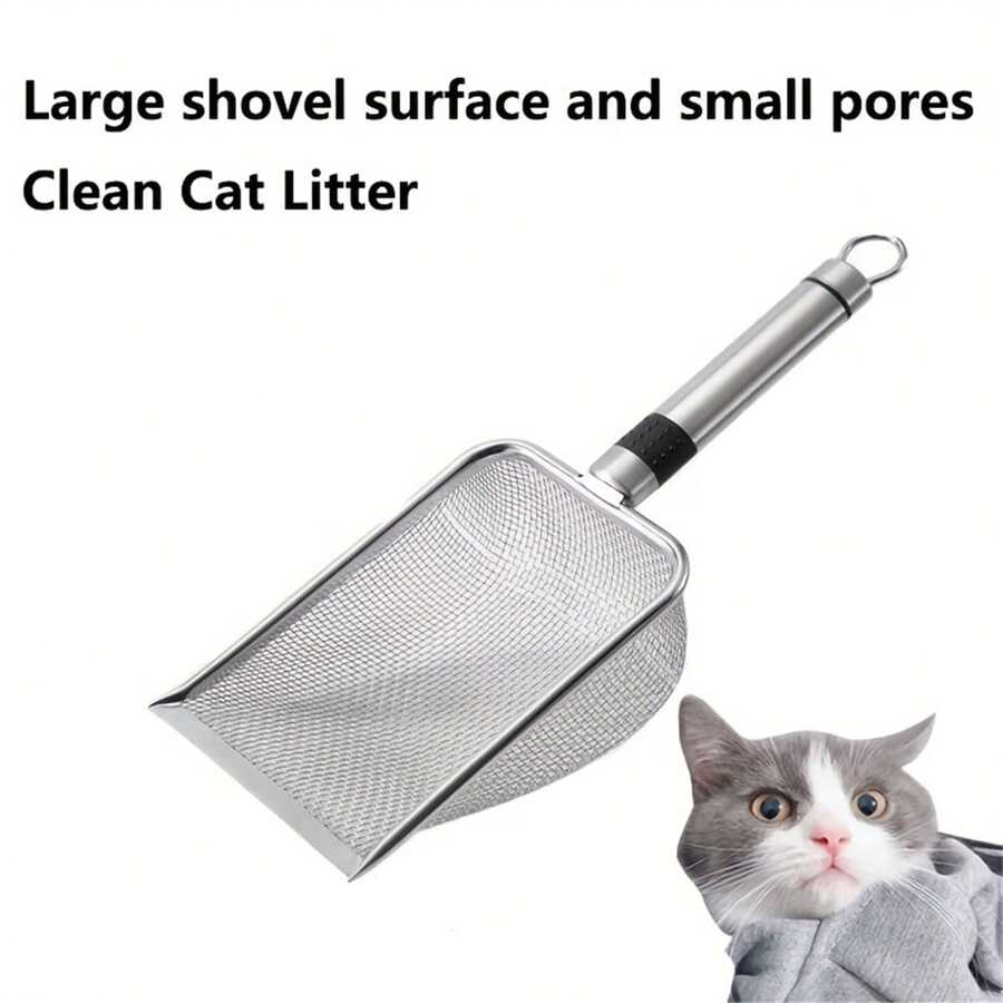 Cat Litter Scoop Fine Mesh Stainless Steel Cat Litter Cleaner, Easy ...
